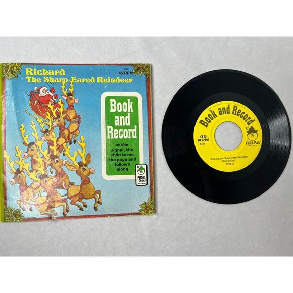 Toys | Richard The Sharpeared Reindeer Childrens 45 Record And Book ...
